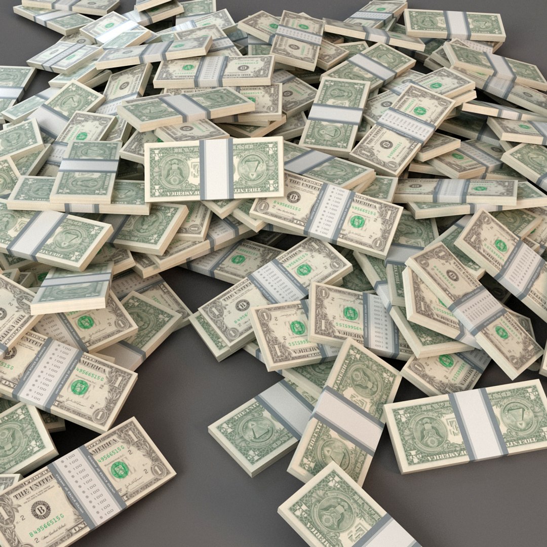 dollar bill piles max