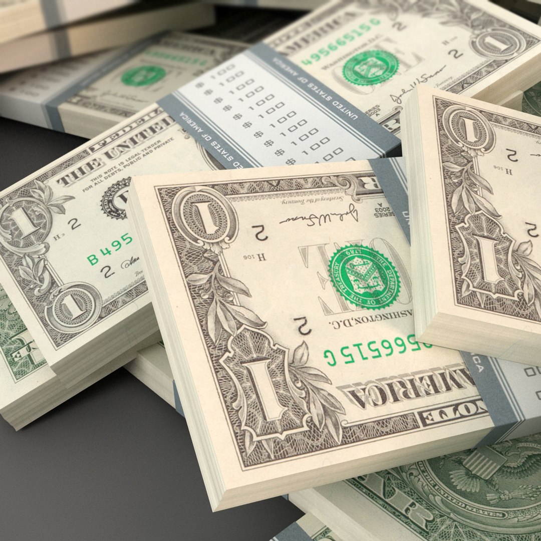 dollar bill piles max