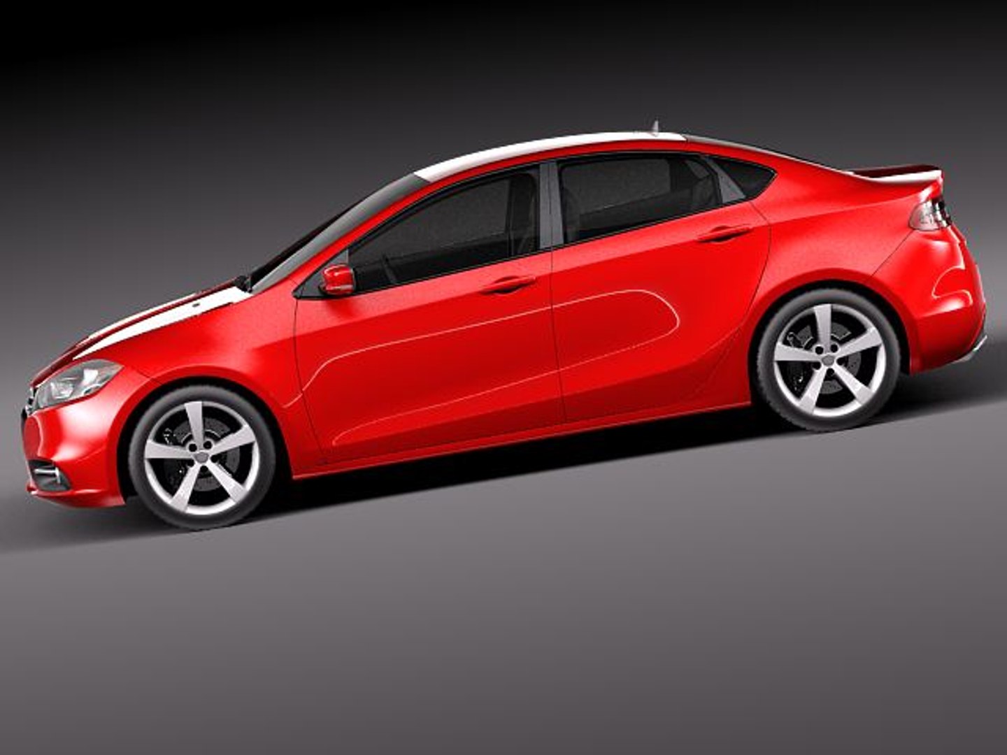 3d Model Dodge Dart 2013 Sedan