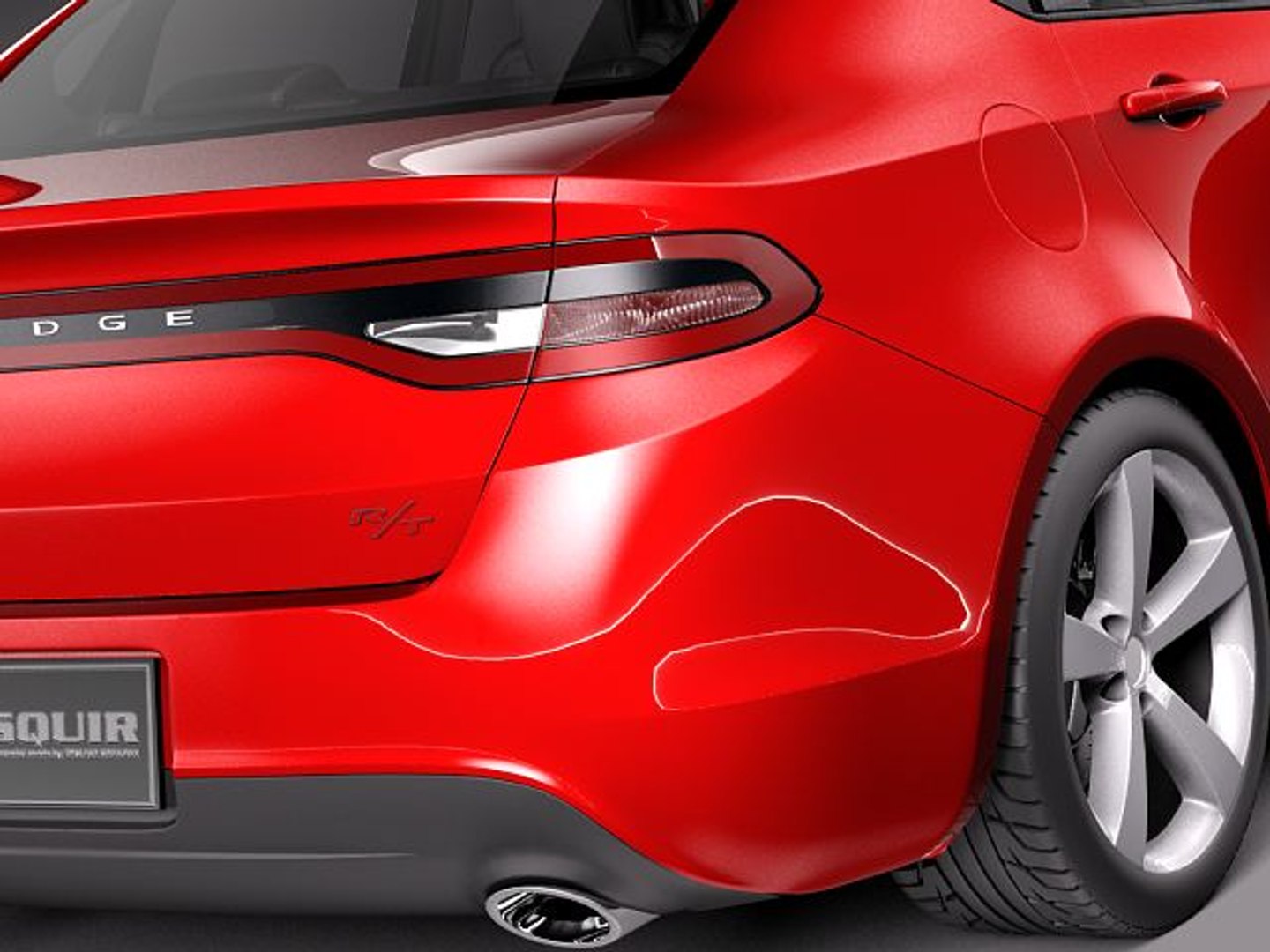 3d Model Dodge Dart 2013 Sedan