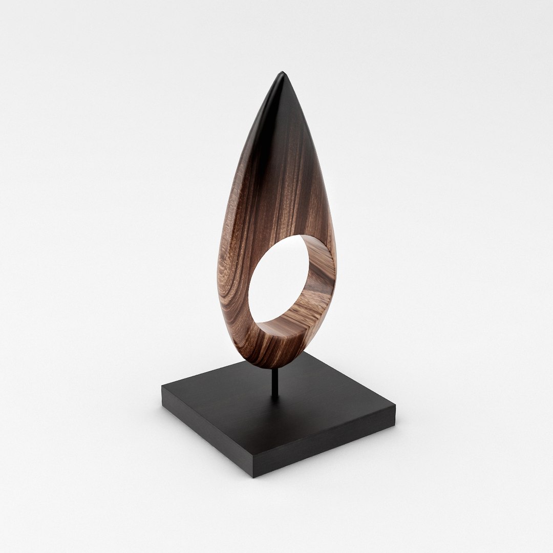 3d Model Tear Drop Sculpture