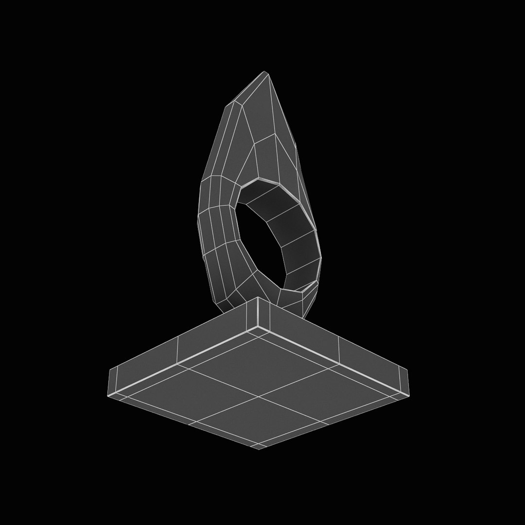 3d Model Tear Drop Sculpture