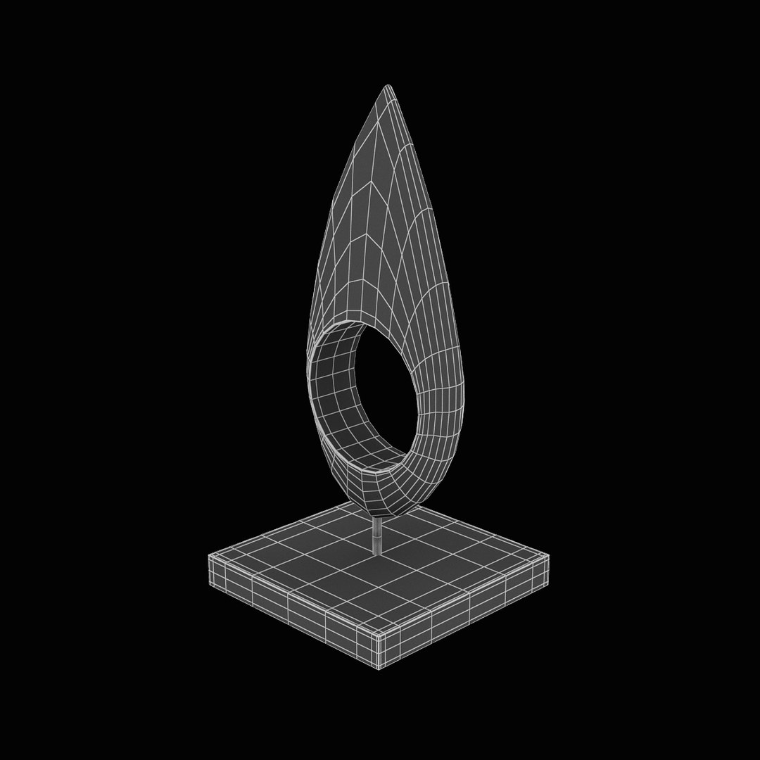 3d Model Tear Drop Sculpture