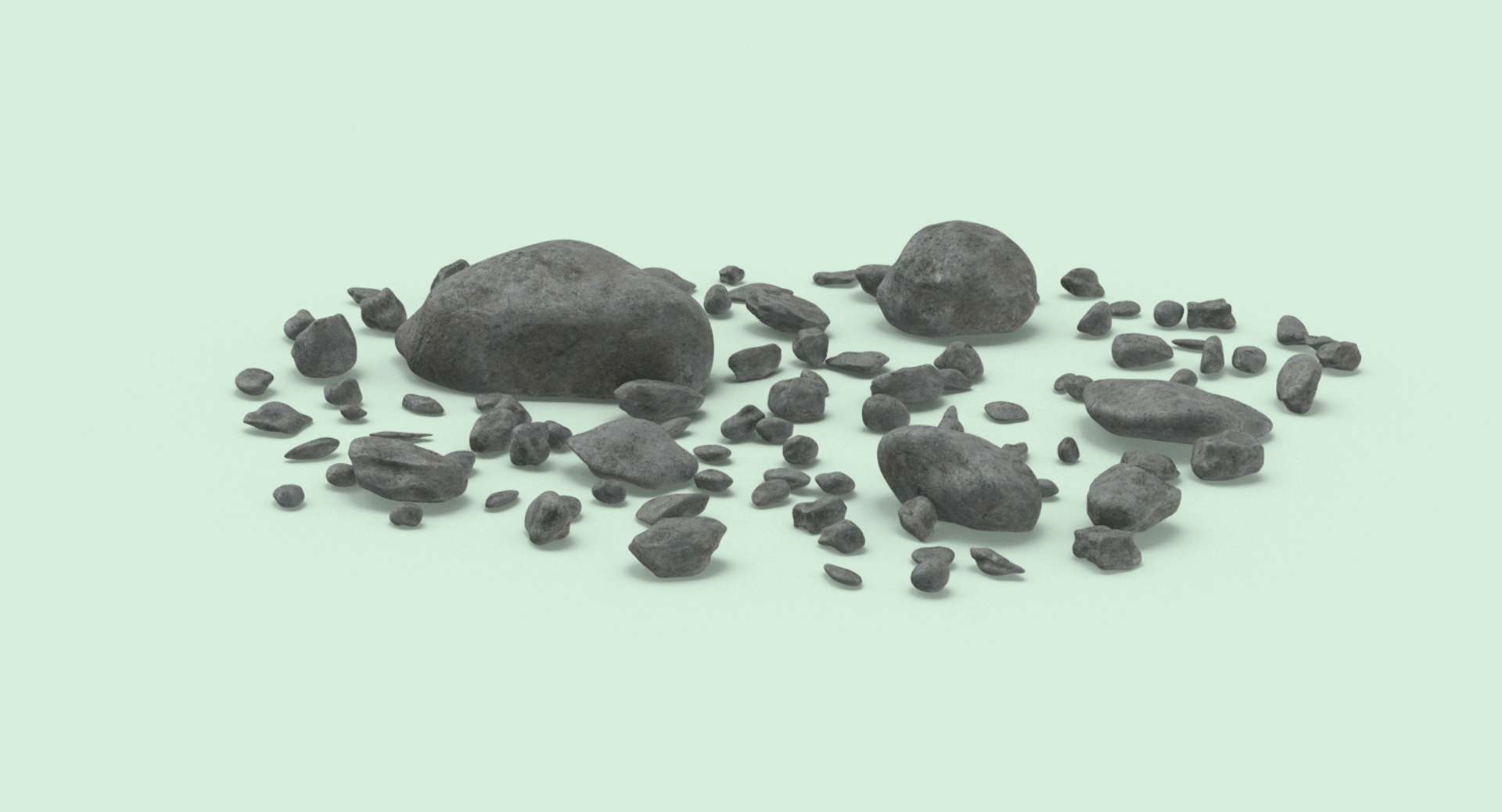 3D Scattered-rocks-01 Model - TurboSquid 1344463
