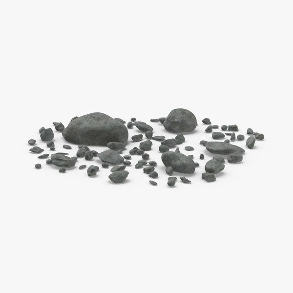 3D scattered-rocks-01 model - TurboSquid 1344463