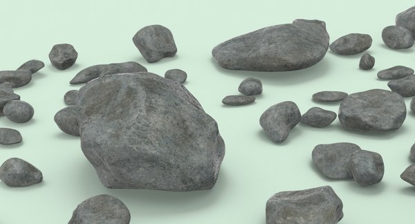 3D scattered-rocks-01 model - TurboSquid 1344463