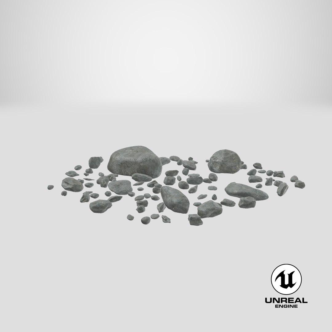 3D scattered-rocks-01 model - TurboSquid 1344463