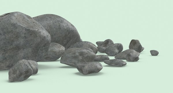 3D scattered-rocks-01 model - TurboSquid 1344463