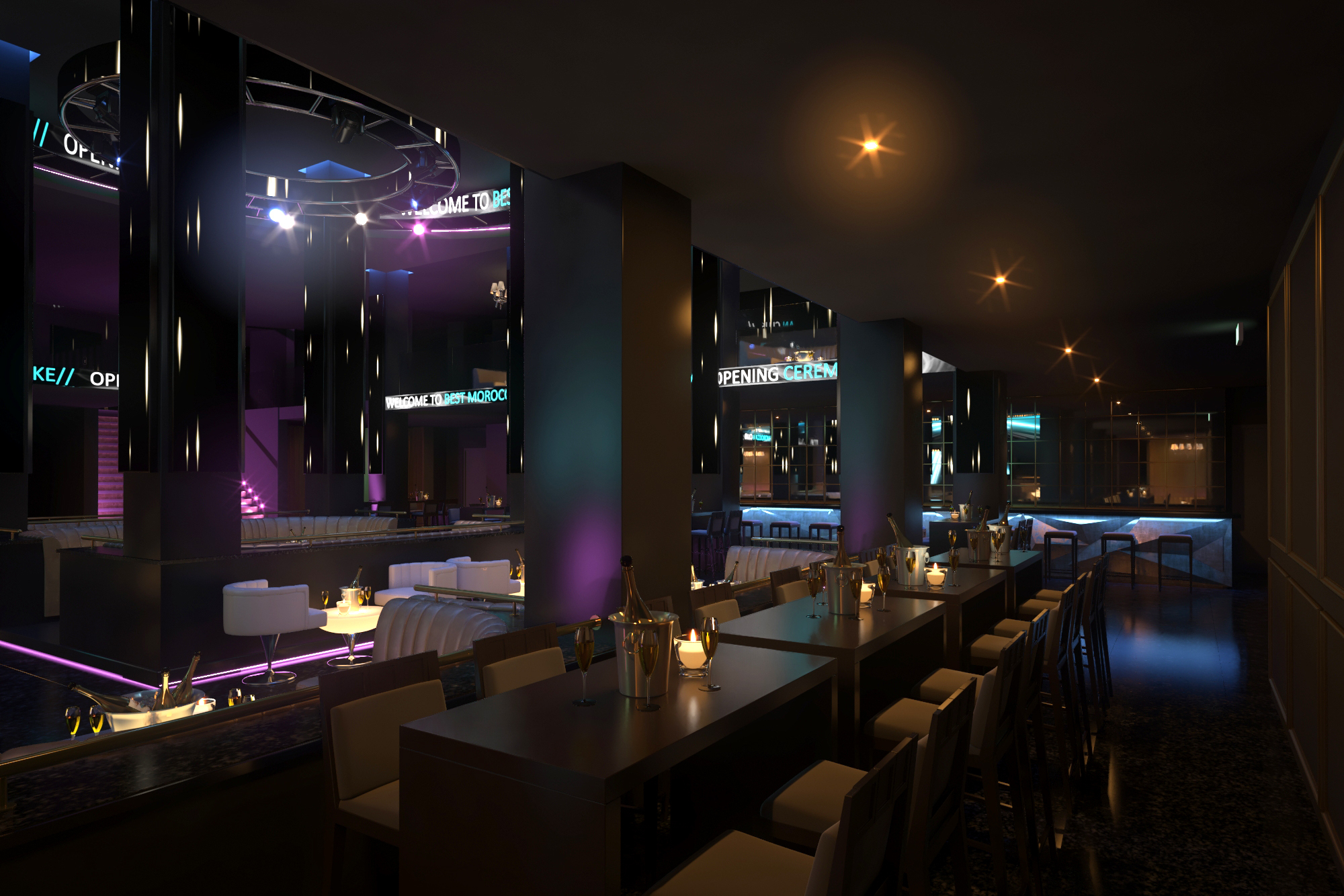3D scene night club lounge - TurboSquid 1266192