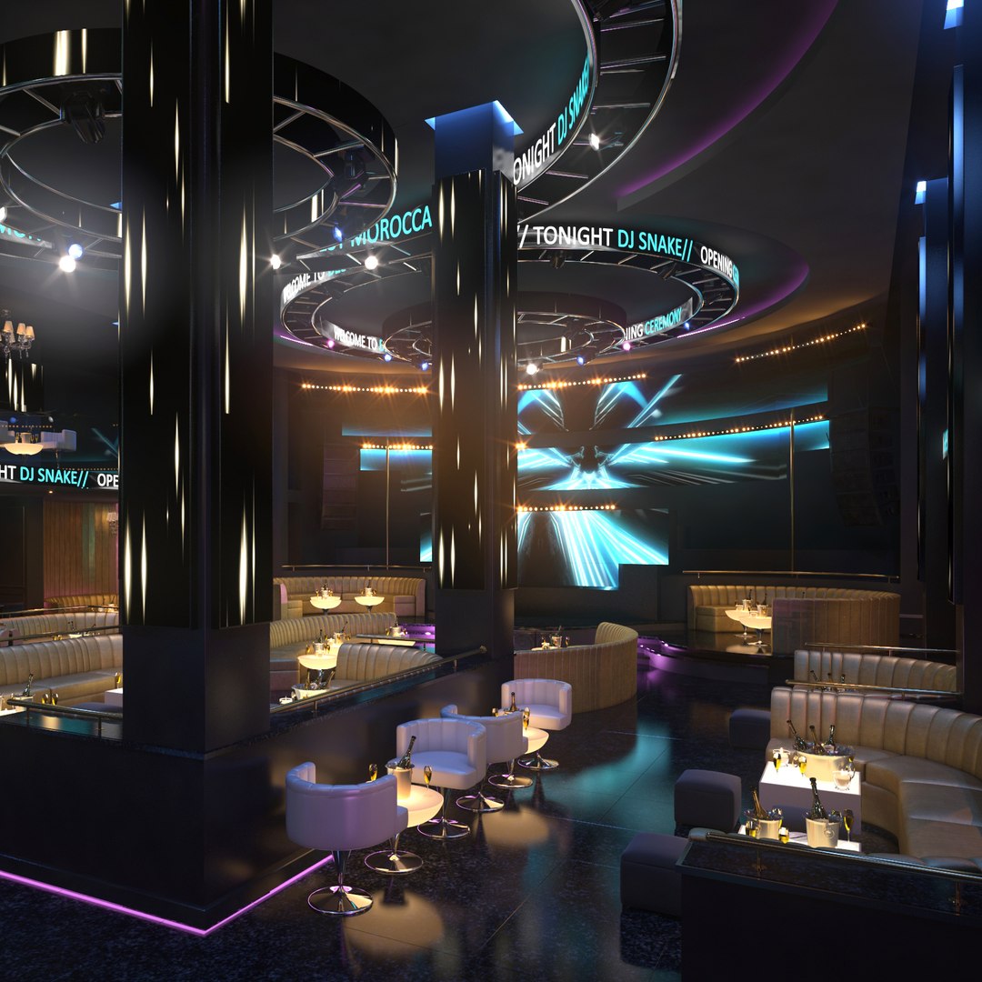 3D Scene Night Club Lounge - TurboSquid 1266192