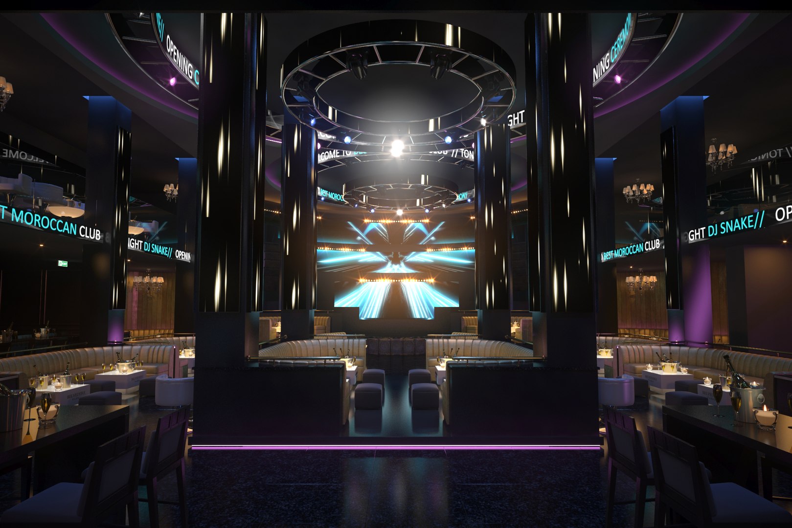 3D Scene Night Club Lounge - TurboSquid 1266192