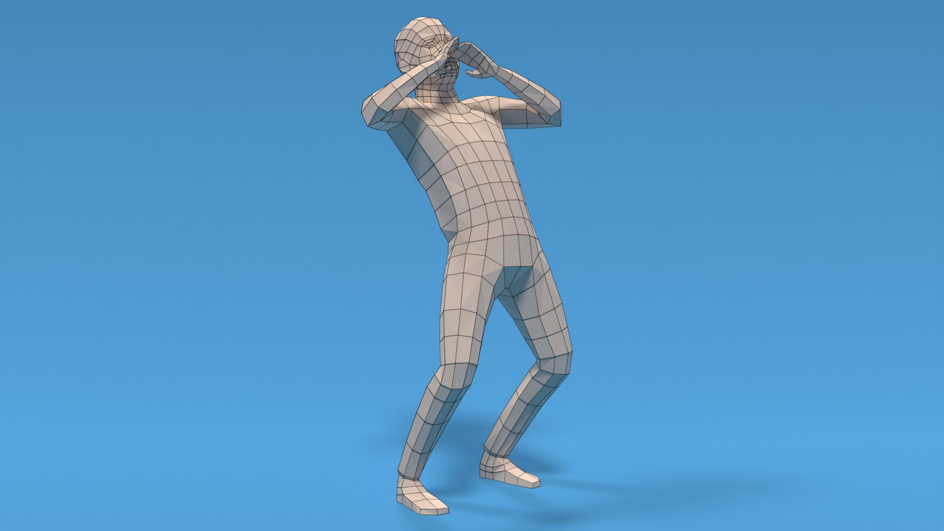 Low Poly Kid Yelling 3D Model - TurboSquid 1877395