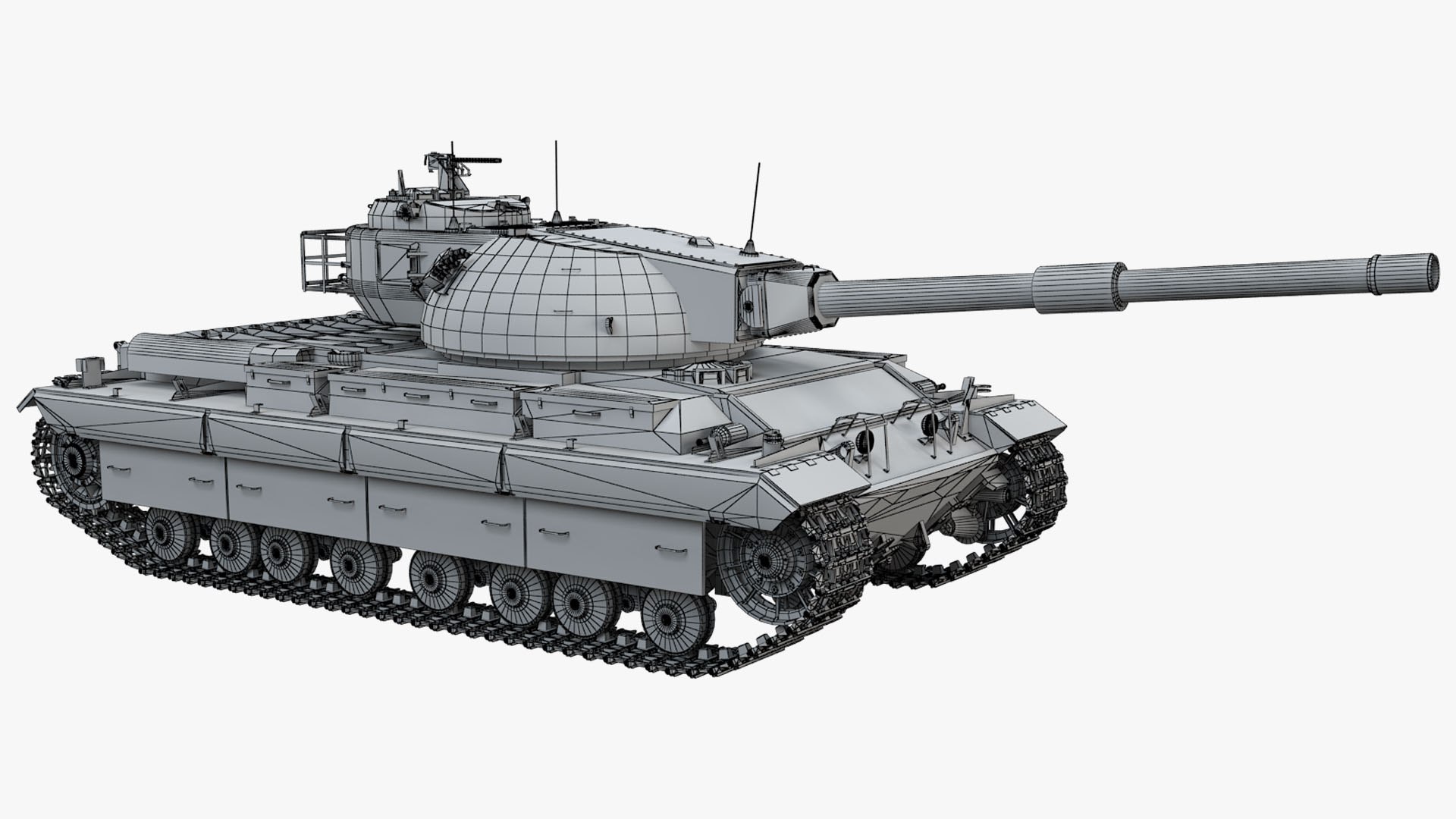 Fv 214 Conqueror 3D Model - TurboSquid 1509143