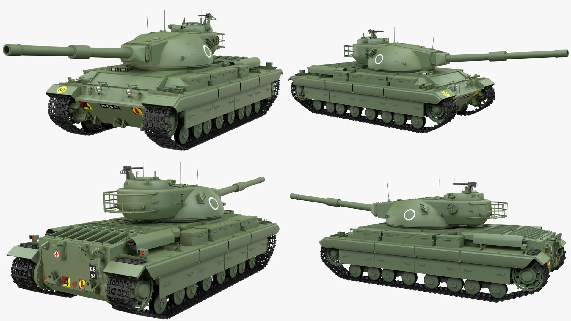 Fv 214 Conqueror 3D Model - TurboSquid 1509143