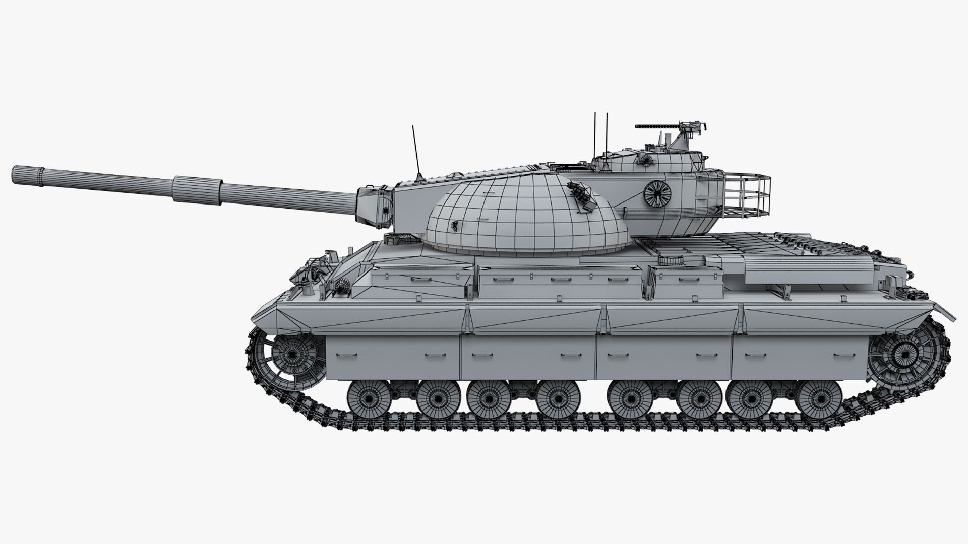 Fv 214 Conqueror 3D Model - TurboSquid 1509143