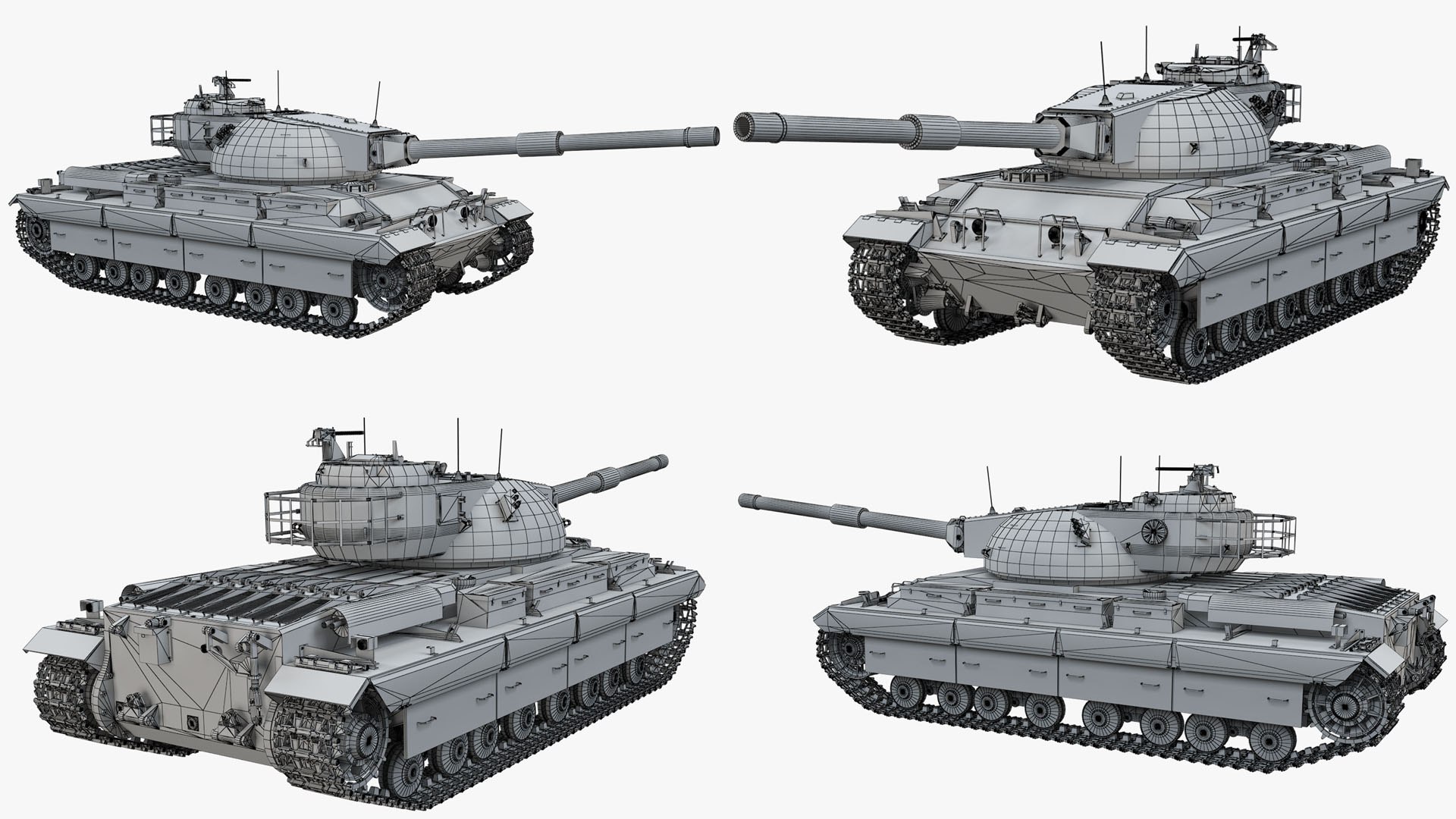 Fv 214 Conqueror 3D Model - TurboSquid 1509143