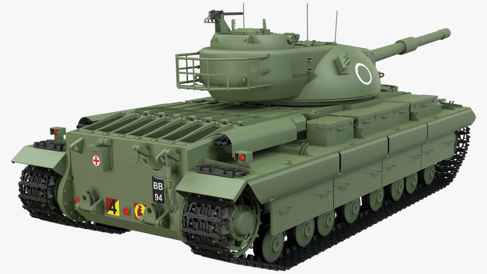 Fv 214 Conqueror 3D Model - TurboSquid 1509143