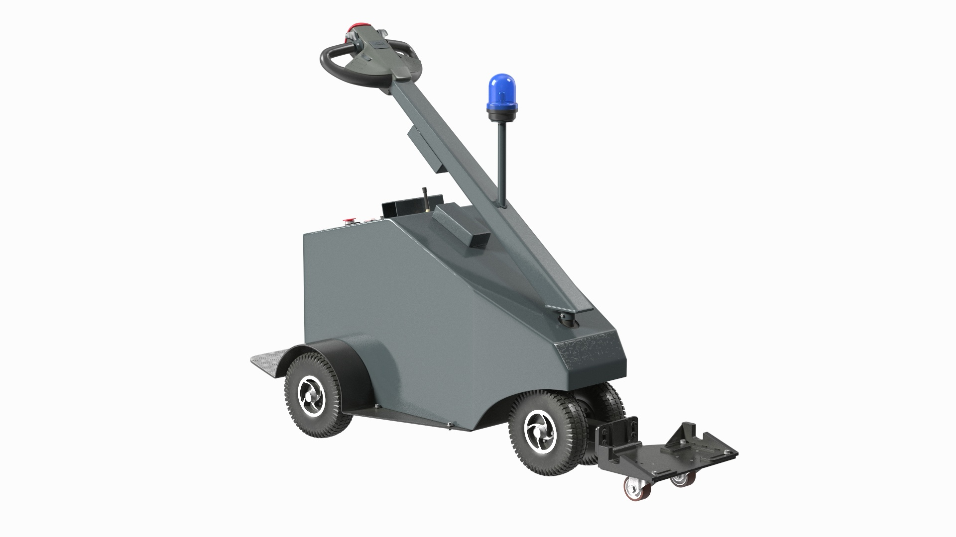Grey Electric Tow Trolley Pusher 3D Model - TurboSquid 2097561