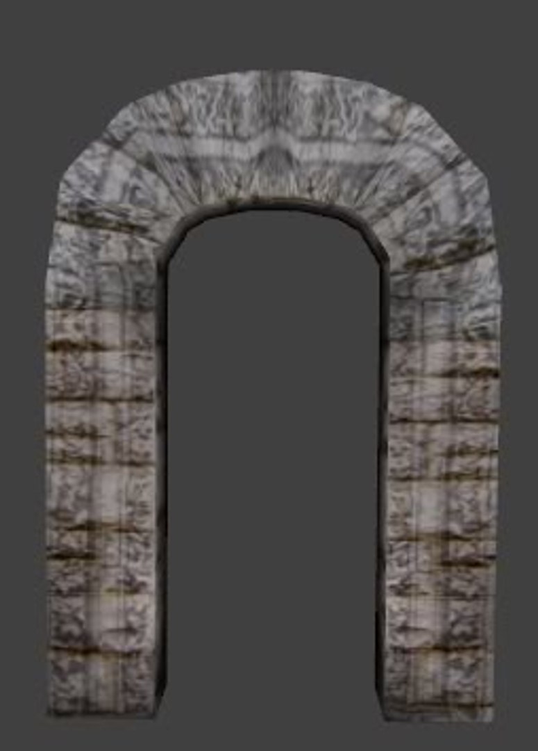 3d model stone arch
