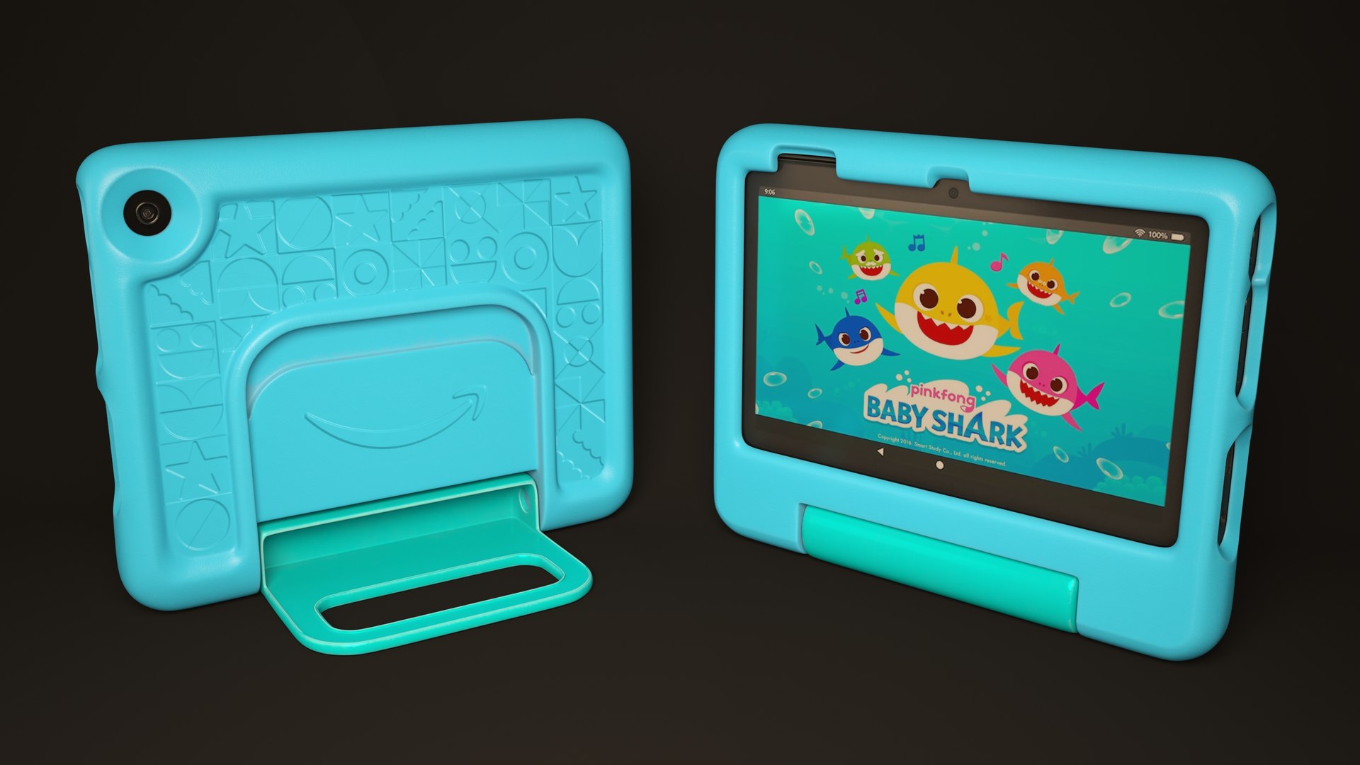 3D Amazon Fire 7 Kids Tablet Blue - TurboSquid 2121426