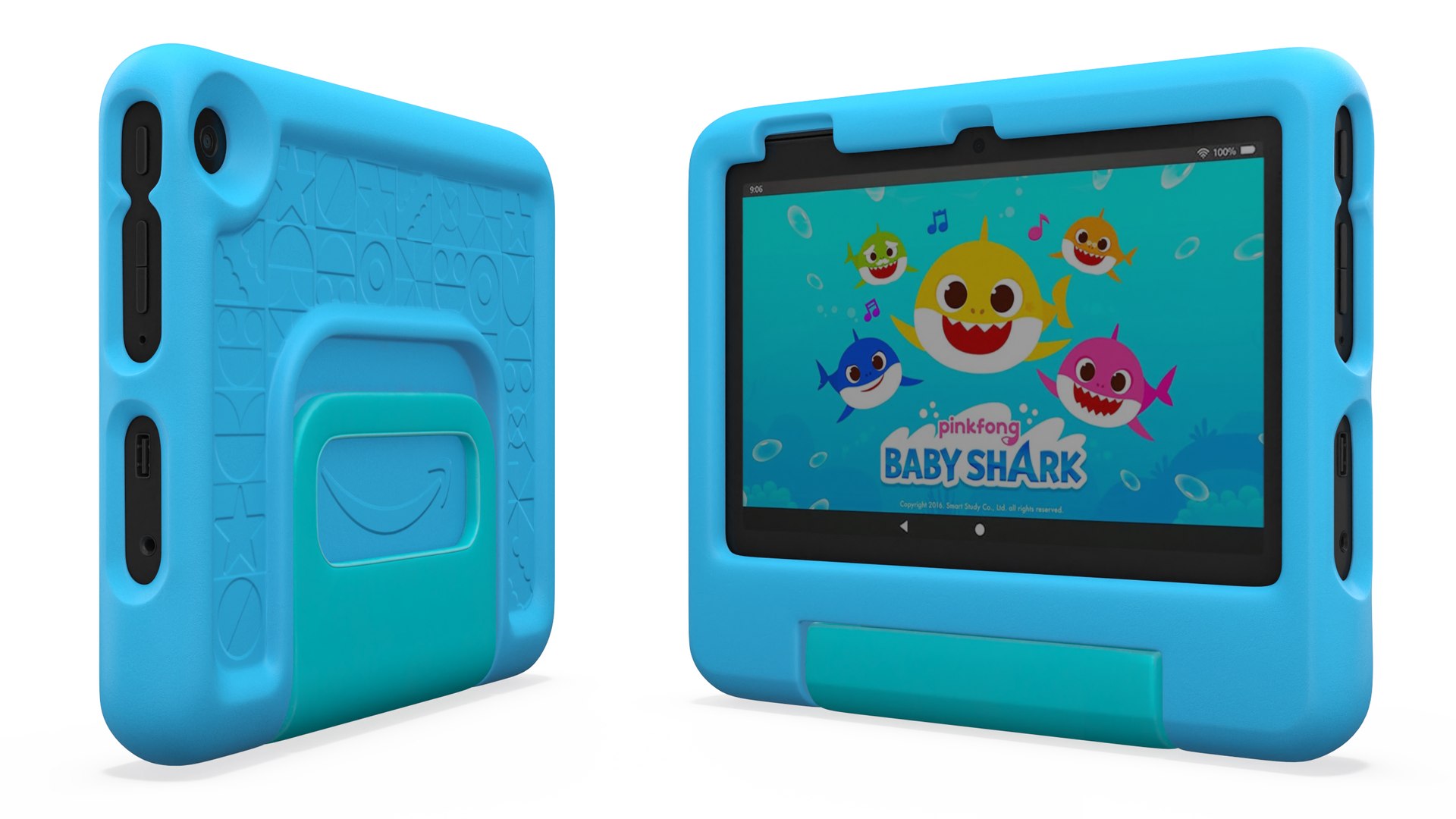 3D Amazon Fire 7 Kids Tablet Blue - TurboSquid 2121426