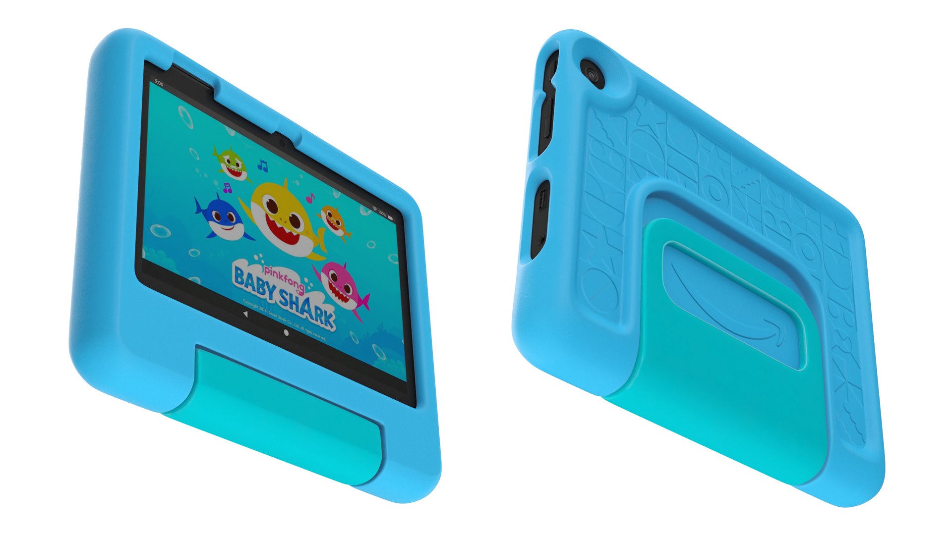 3D Amazon Fire 7 Kids Tablet Blue - TurboSquid 2121426