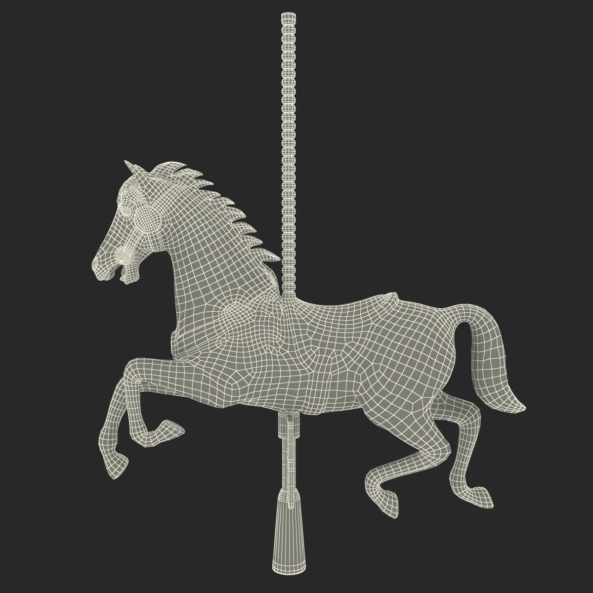 3d carousel horse