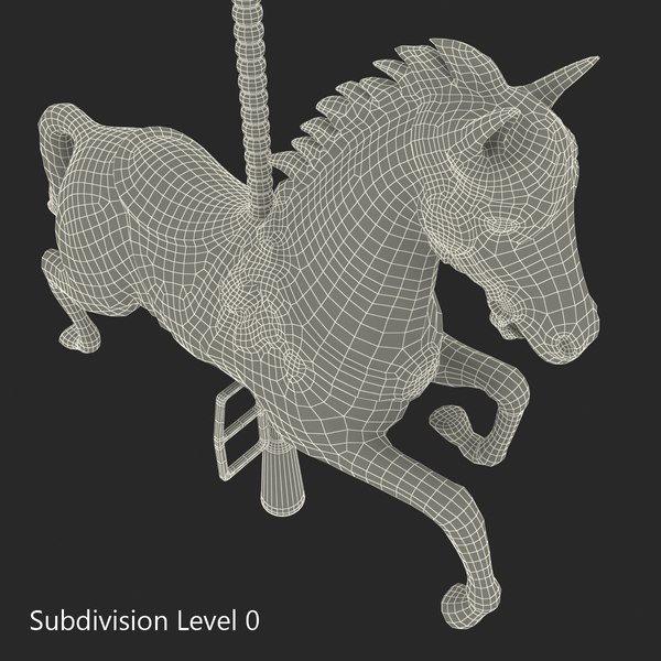 3d carousel horse