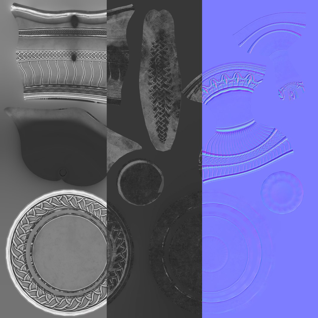 Silver Set 3D Model - TurboSquid 1710685