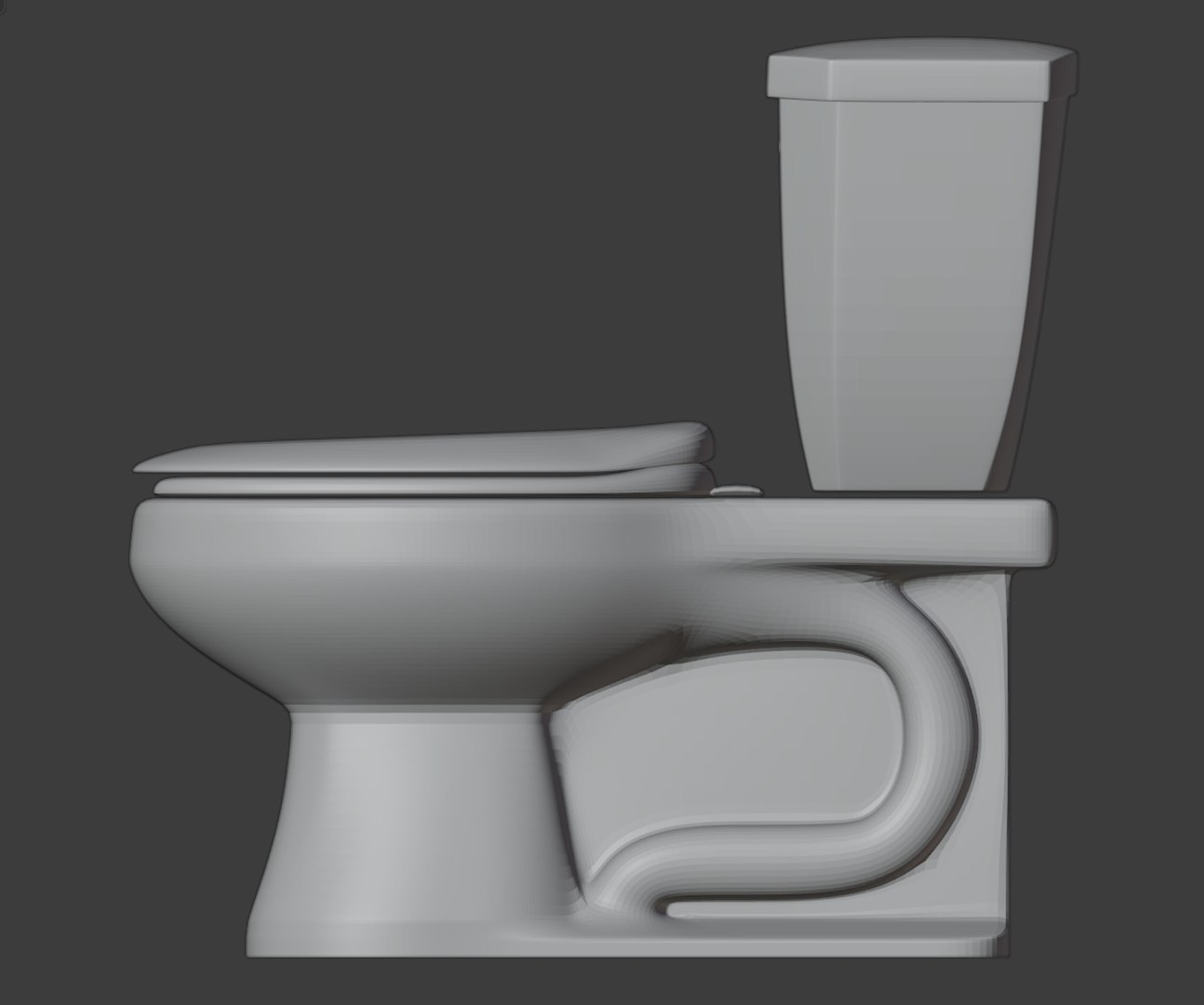 American Style Toilet 3D Model - TurboSquid 1811639