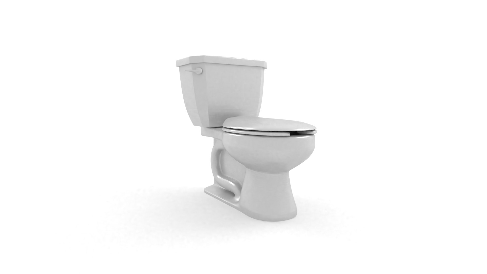 American Style Toilet 3D Model - TurboSquid 1811639
