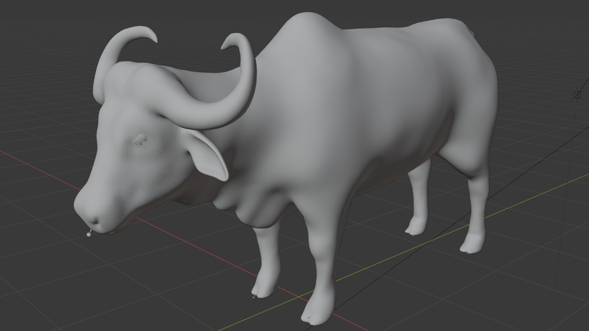 3D Buffalo Rigged Model - TurboSquid 1663215