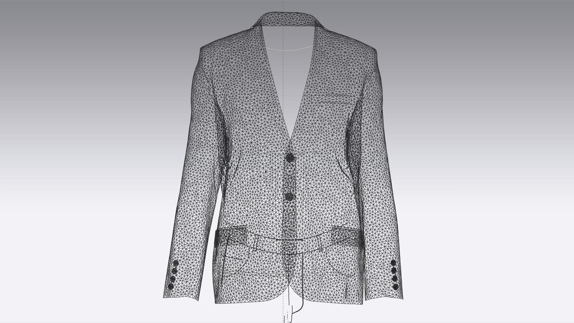 3D Model Classic Suit Jacket - TurboSquid 1859613