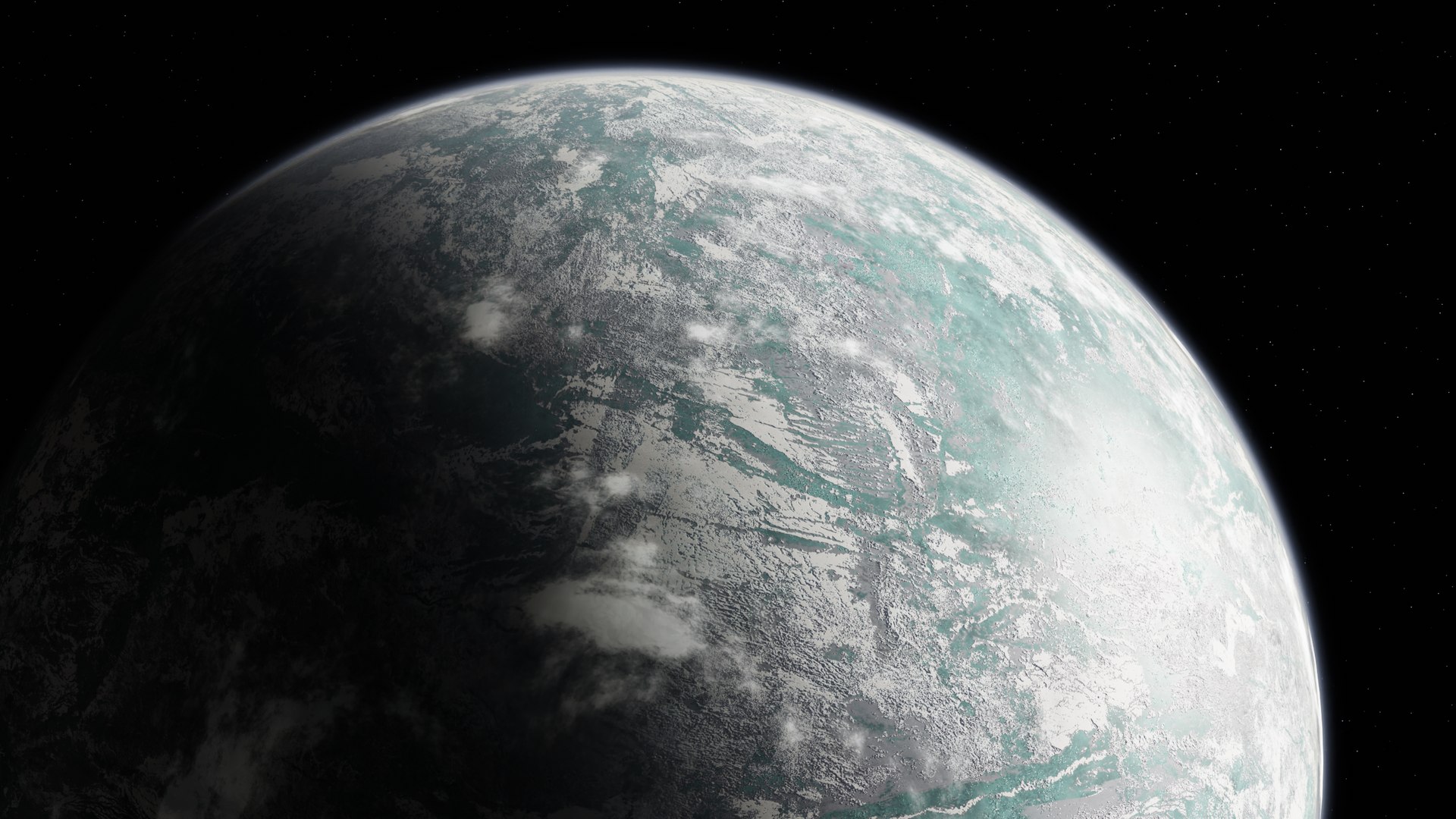 8K Fictional Ice Planet 11 3D Model - TurboSquid 1931156