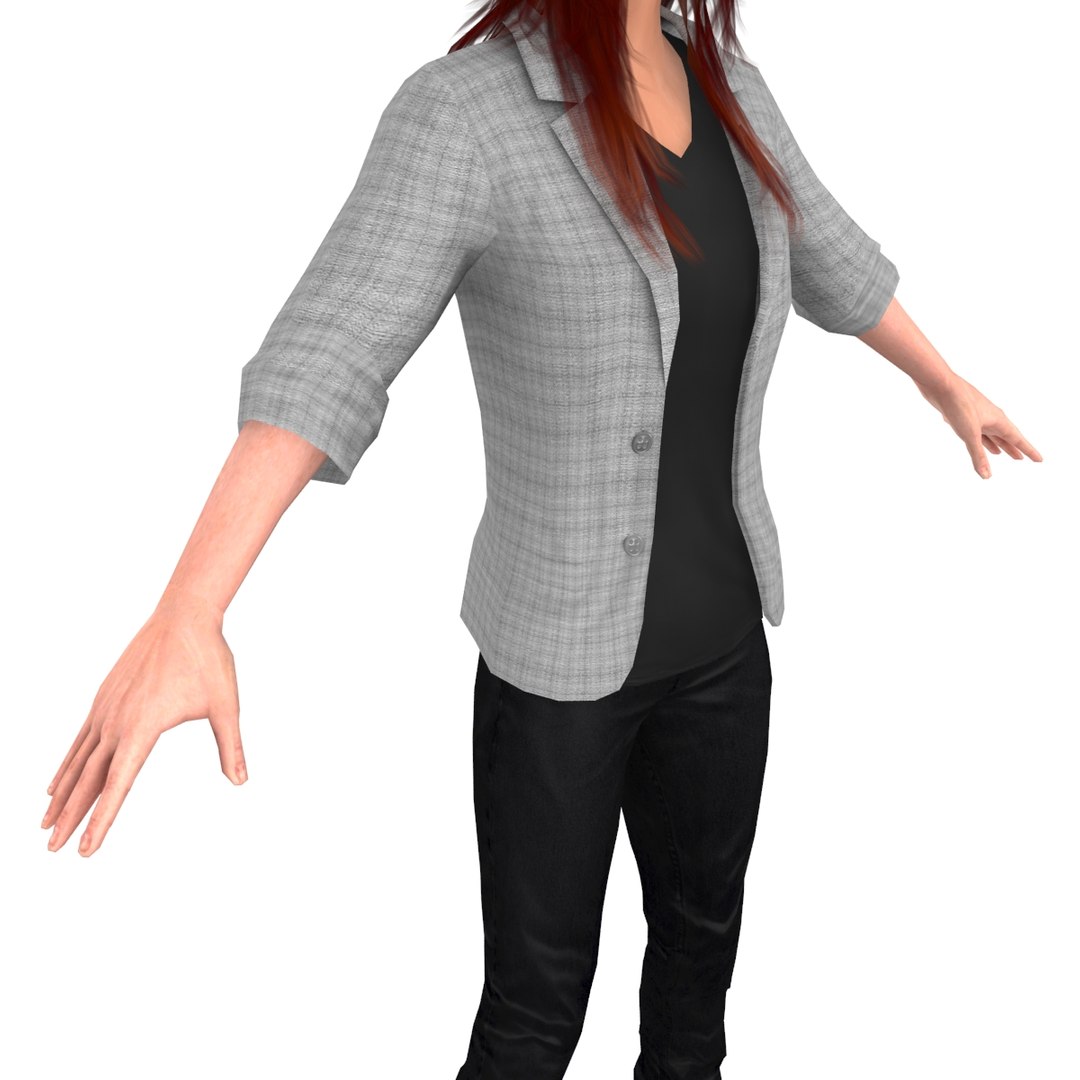 3D Casual Woman - TurboSquid 1310119