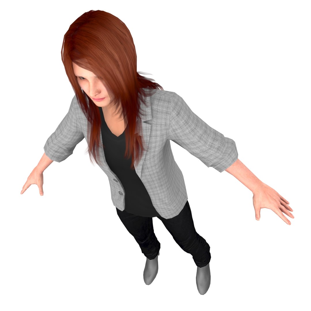 3D Casual Woman - TurboSquid 1310119