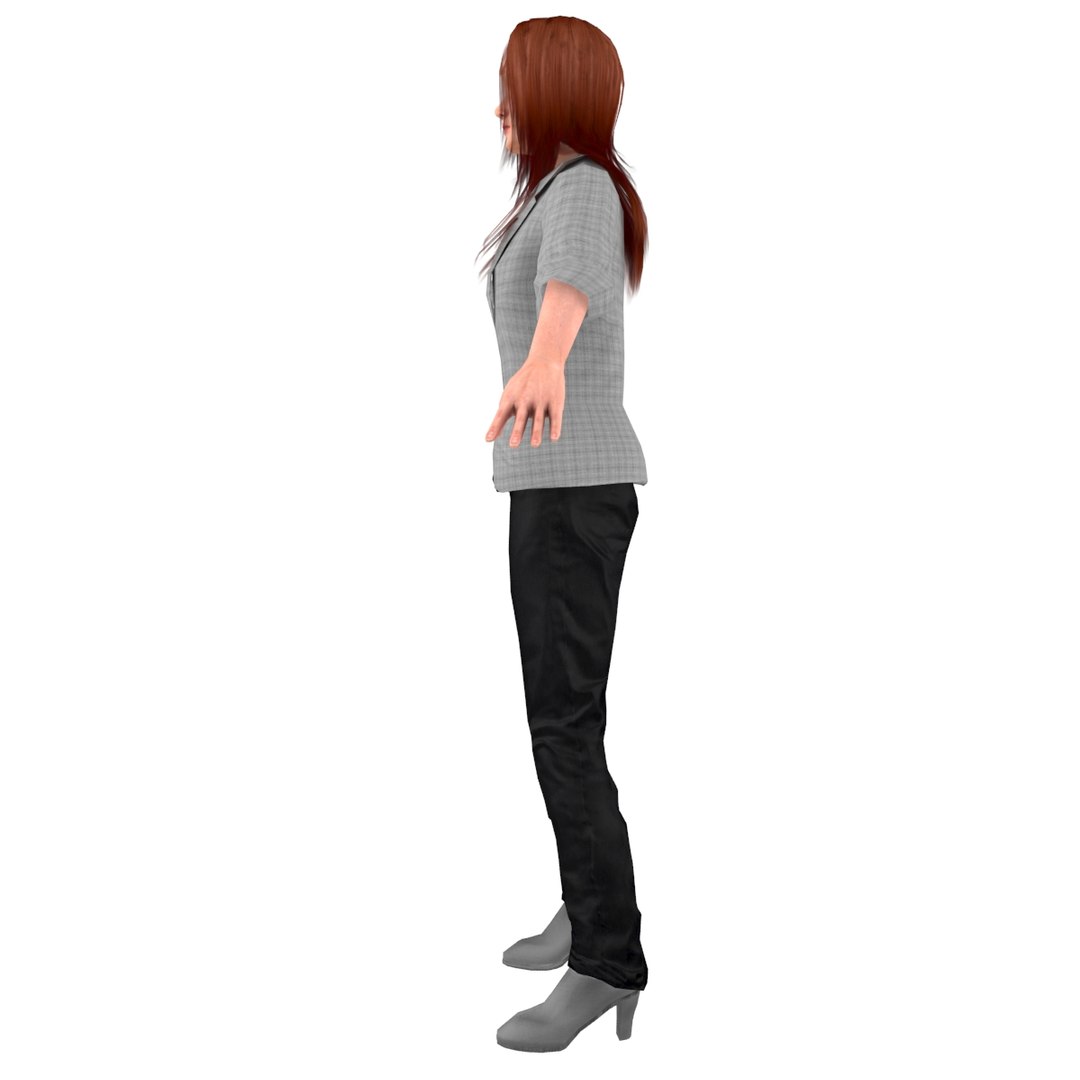 3D Casual Woman - TurboSquid 1310119
