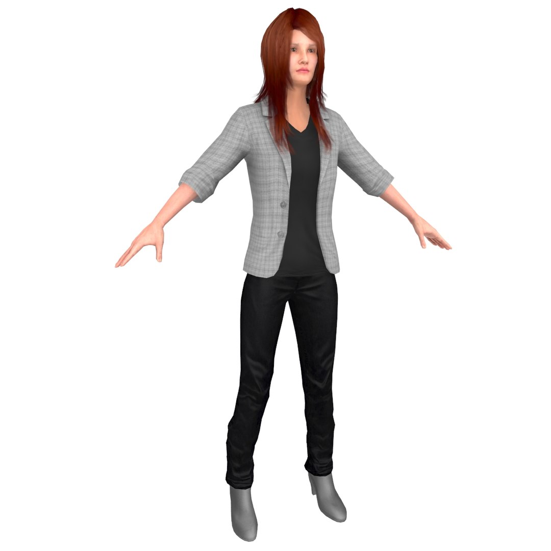3D Casual Woman - TurboSquid 1310119