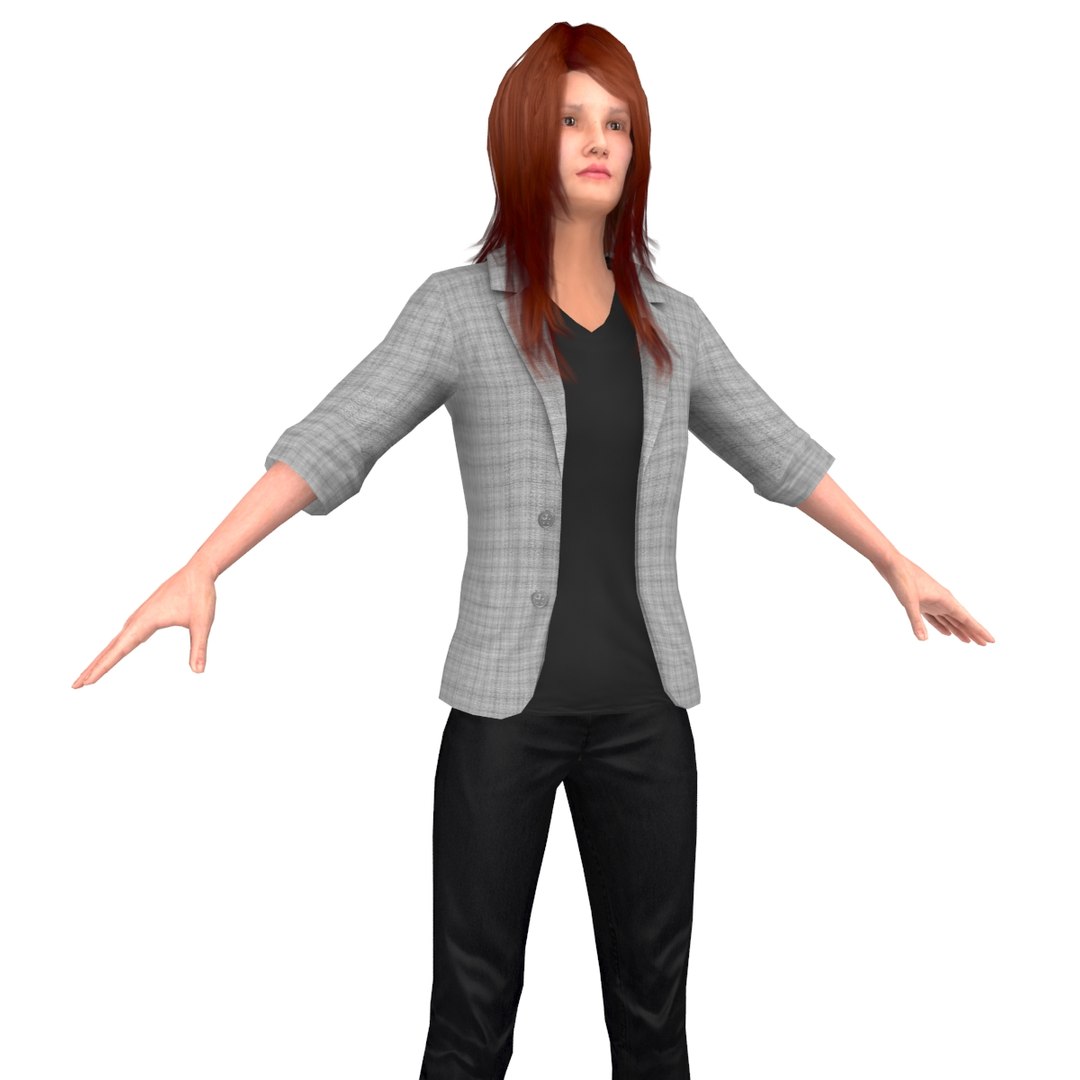 3D Casual Woman - TurboSquid 1310119