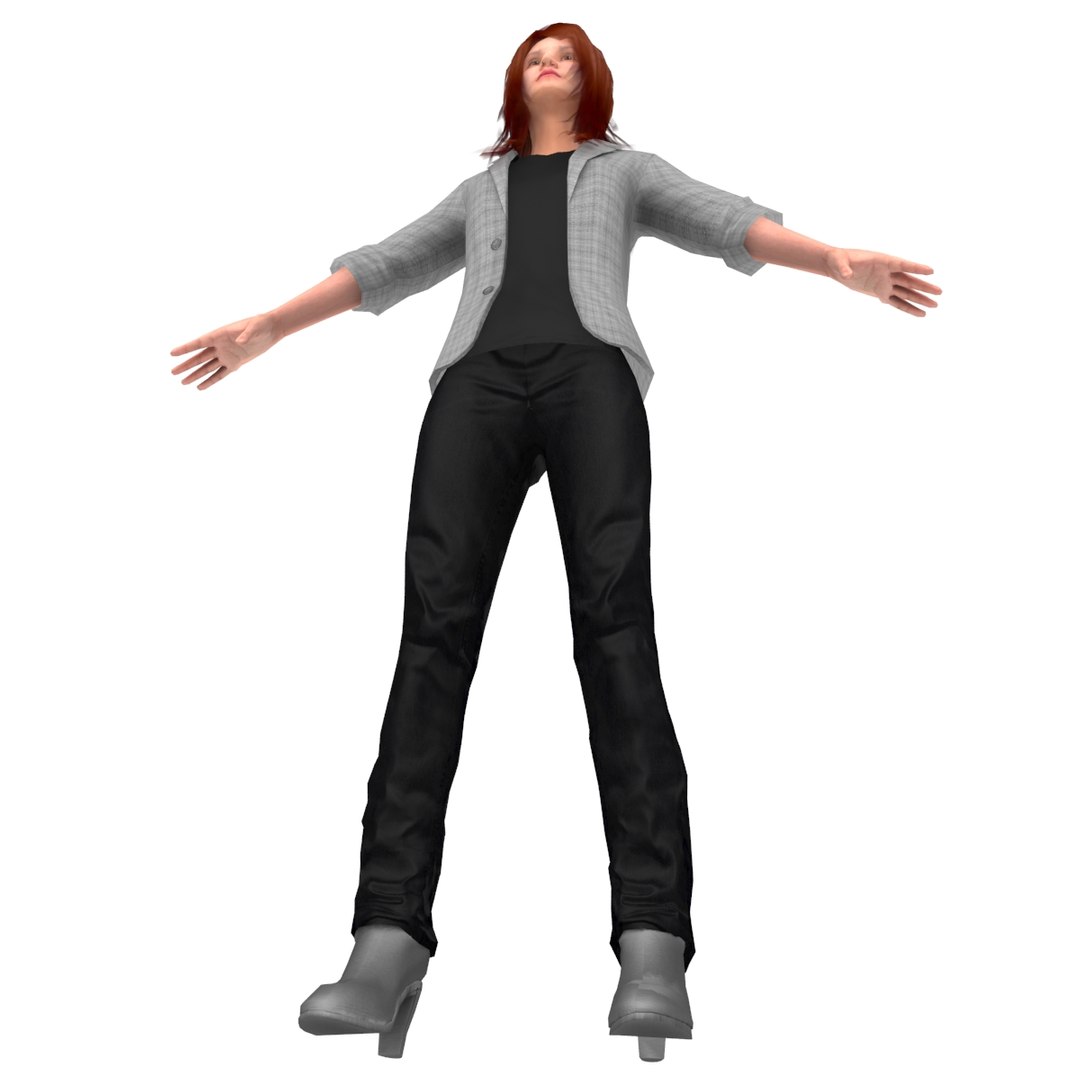 3D Casual Woman - TurboSquid 1310119