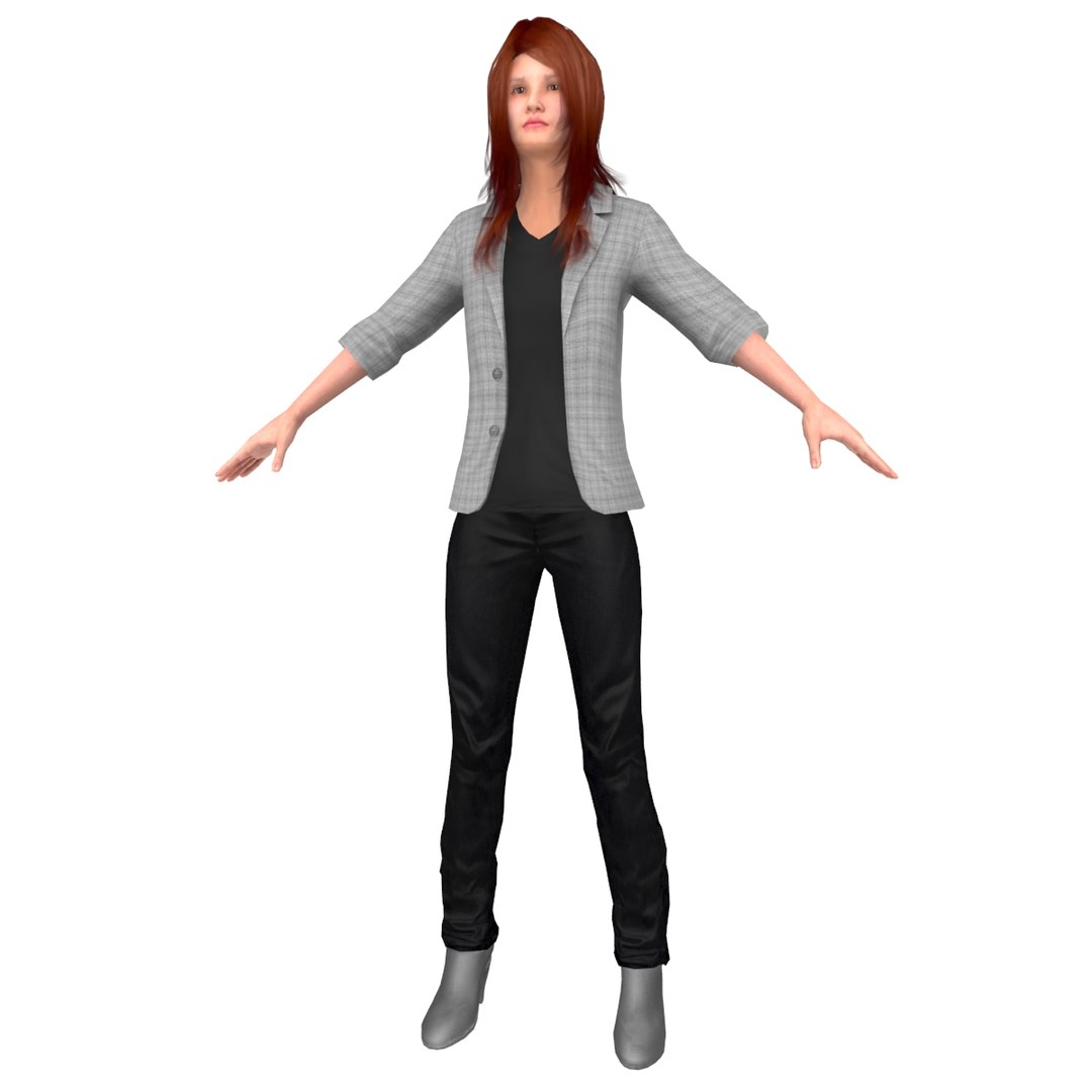 3D Casual Woman - TurboSquid 1310119