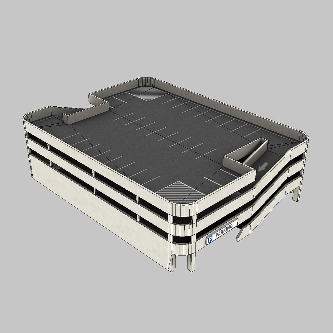 Parking Building 3d Model