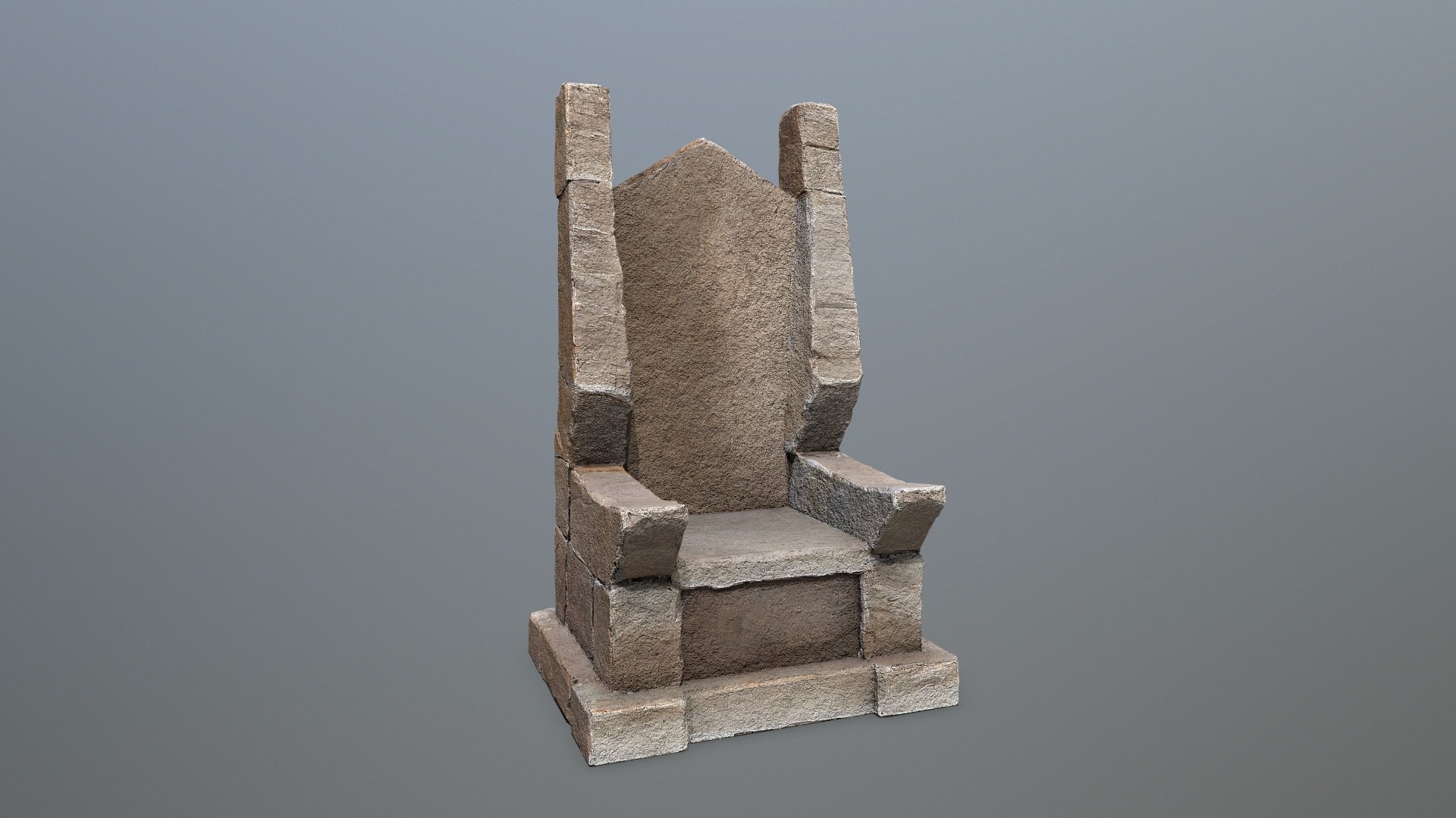 3D Stone Throne 2 - TurboSquid 2268852