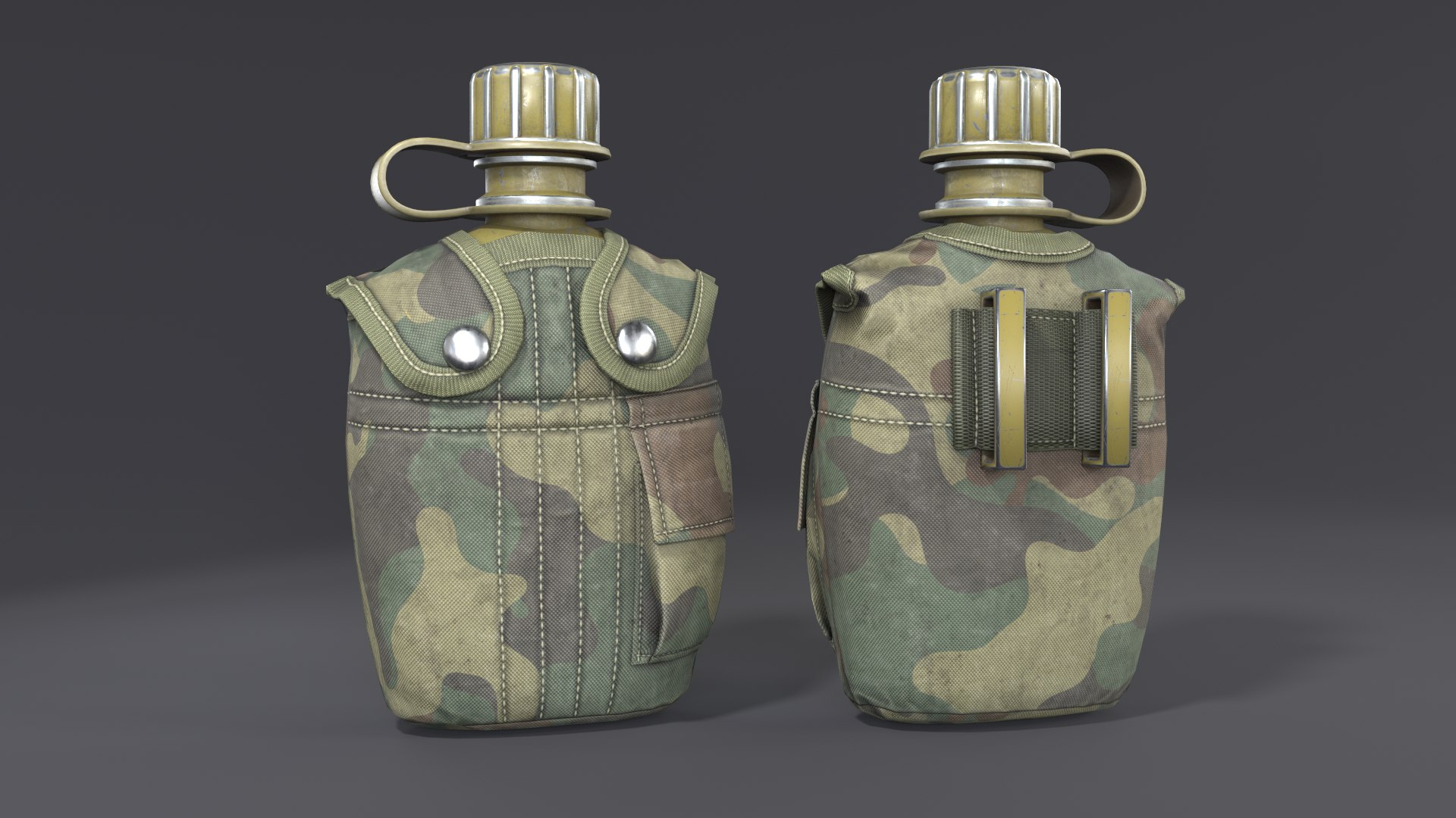 Military Bottle Model - TurboSquid 2143703