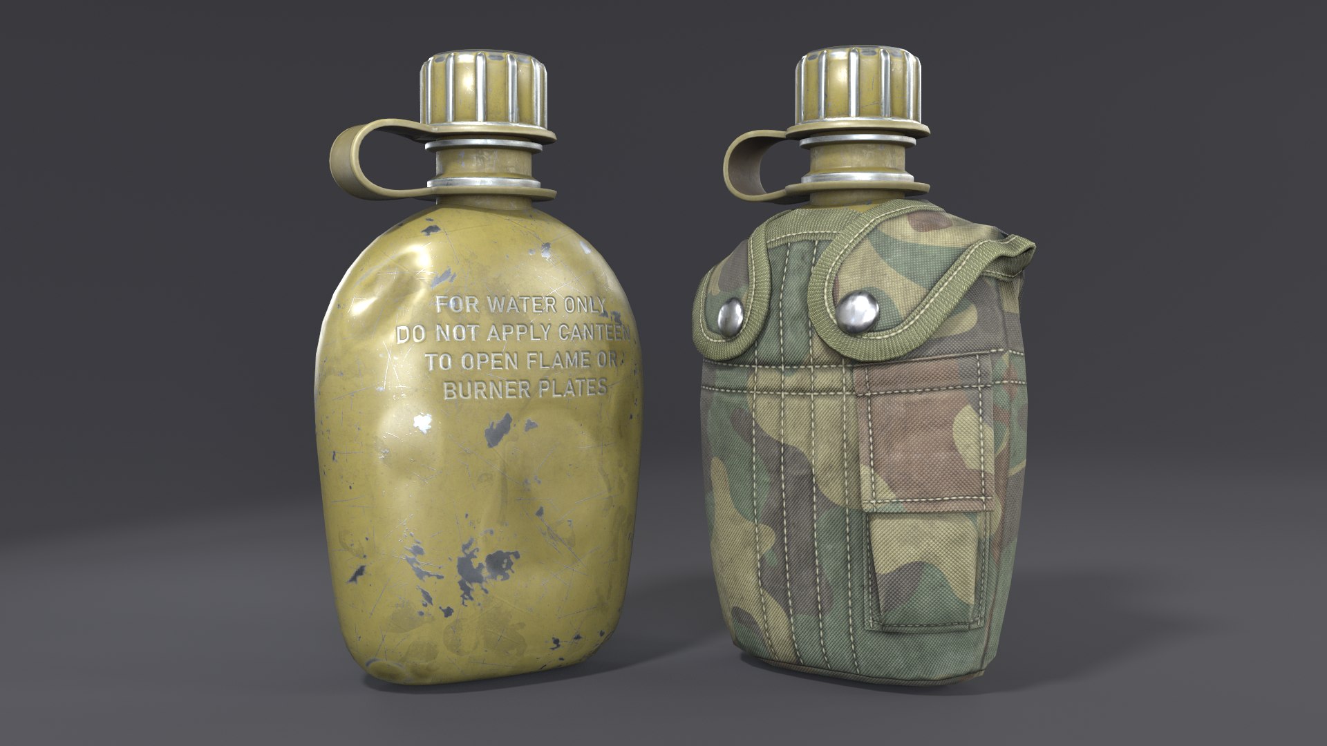 Military Bottle Model - TurboSquid 2143703
