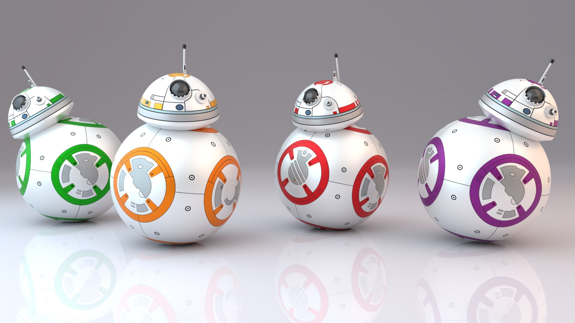 3D Bb-8 Droids Model - TurboSquid 1414014
