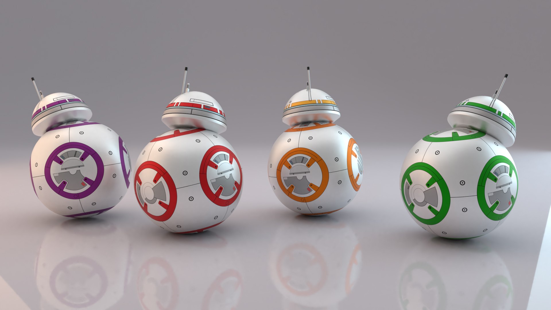 3D Bb-8 Droids Model - TurboSquid 1414014