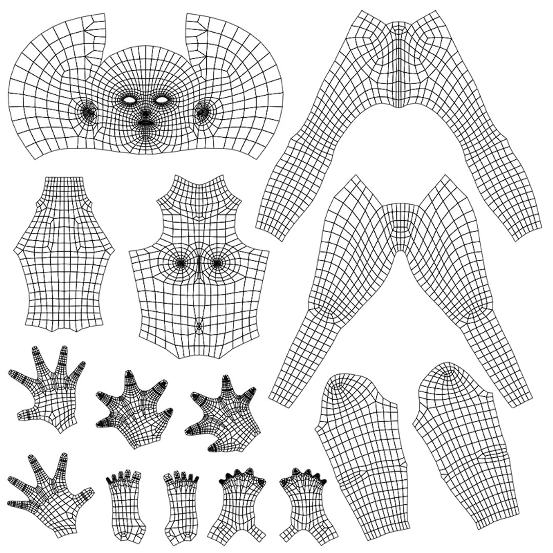 3D Model Human Body Base Mesh Topology - TurboSquid 2196084