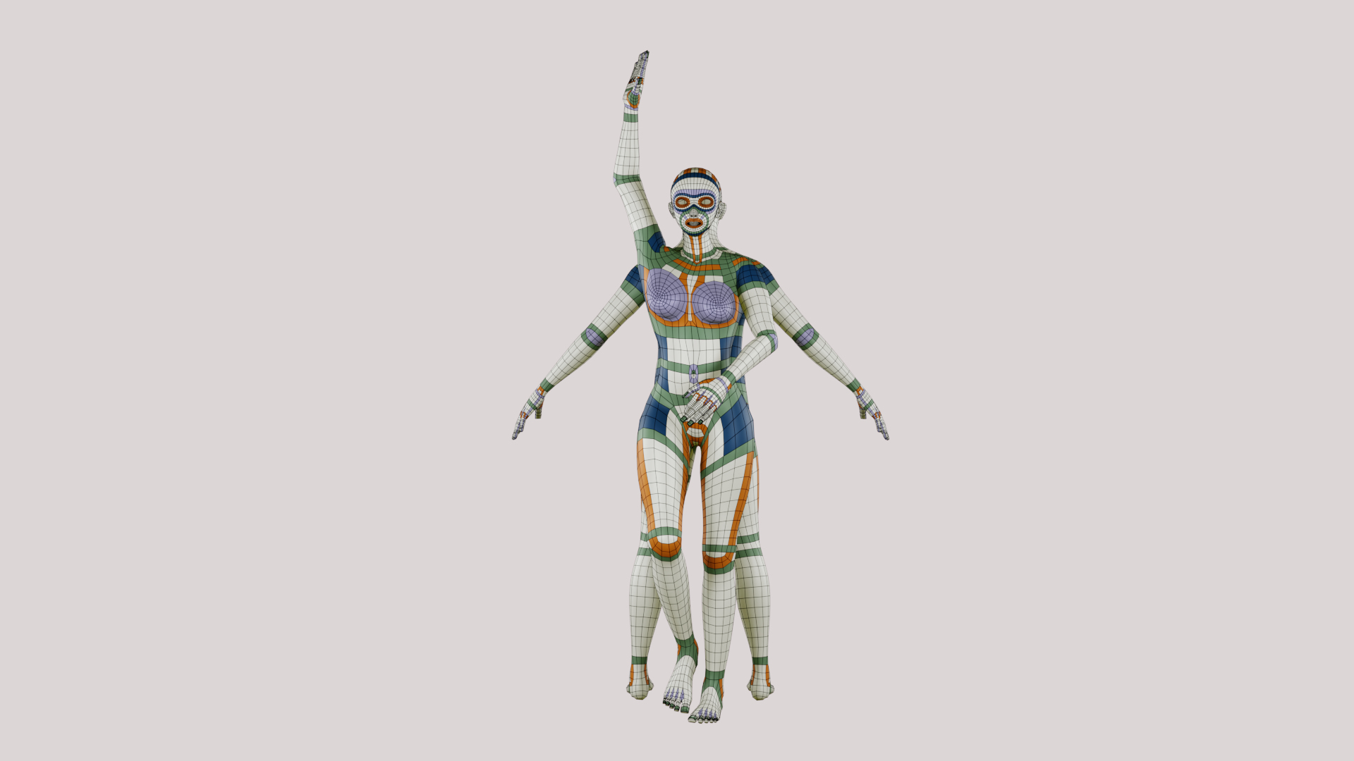 3D Model Human Body Base Mesh Topology - TurboSquid 2196084