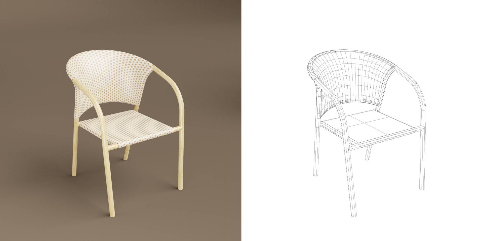 Free Wicker Set Seats 3D Model - TurboSquid 1503024